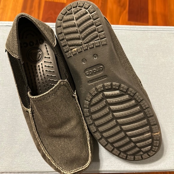 CROCS | Shoes | J5 Black Slip On Crocs Loafers For Kids Boys | Poshmark